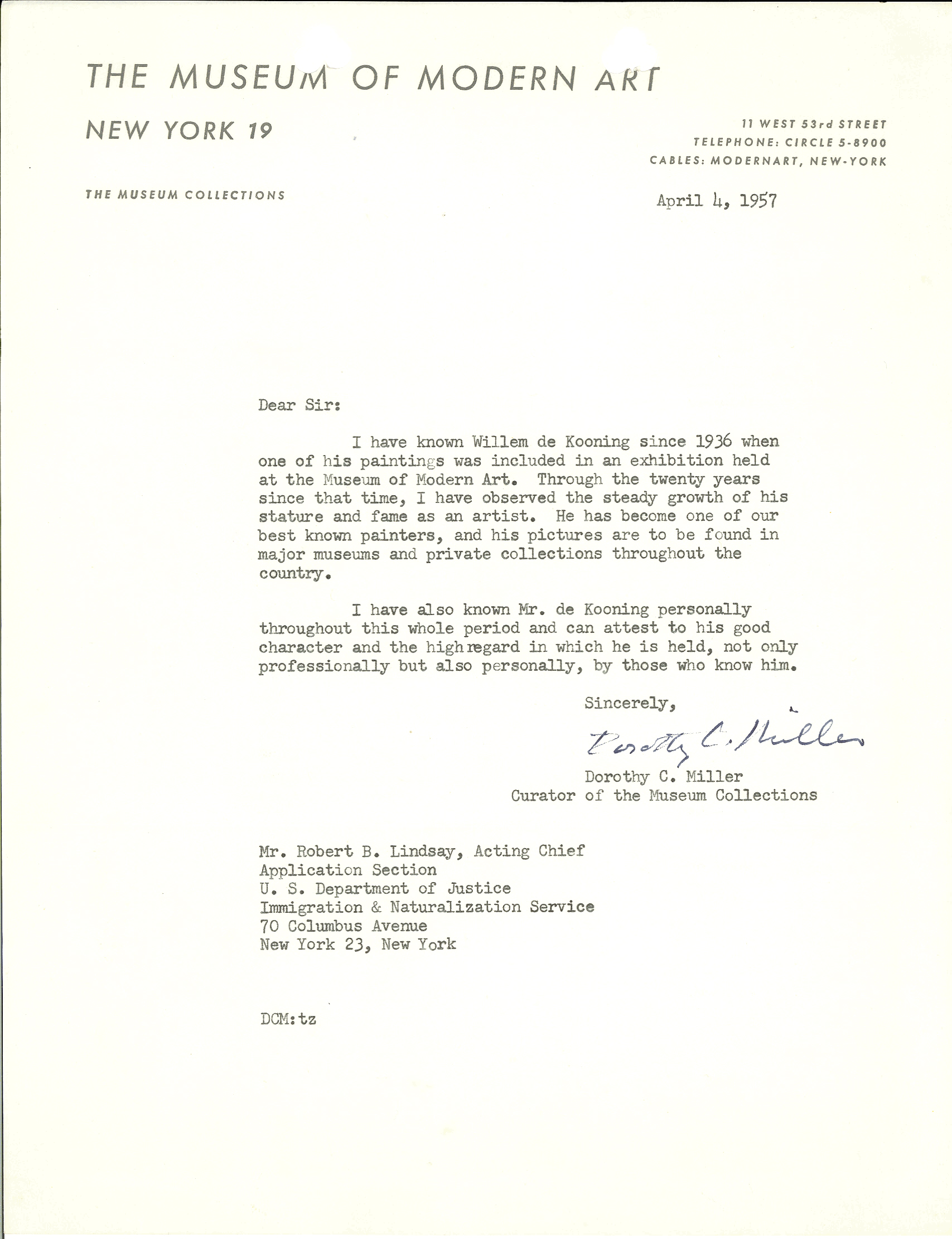 MOMA letter – Annotation