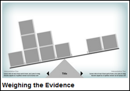 weighing the evidence – Annotation